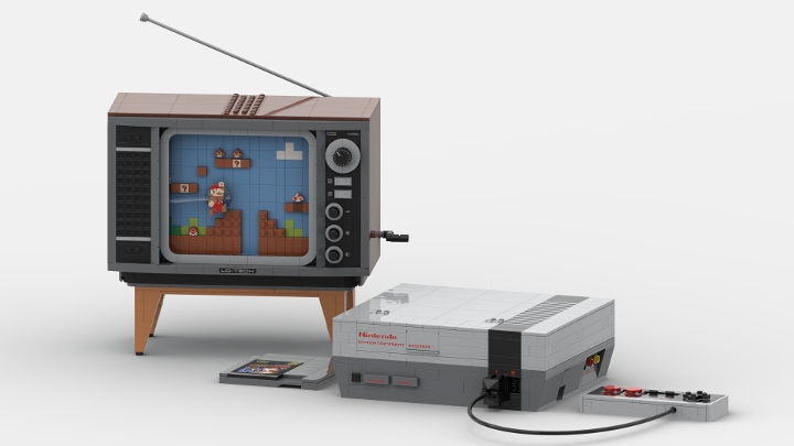 71374-1 - Nintendo Entertainment System from BrickLink Studio [BrickLink]