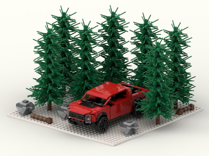 Cutting Down the Christmas Tree from BrickLink Studio [BrickLink]
