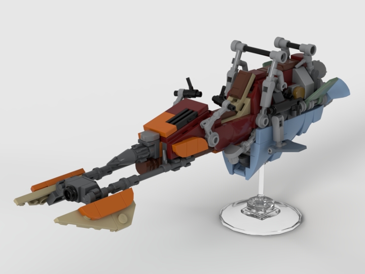 Synara's swoop bike from BrickLink Studio [BrickLink]