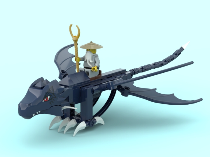 Mountain Dragon and Rider from BrickLink Studio [BrickLink]