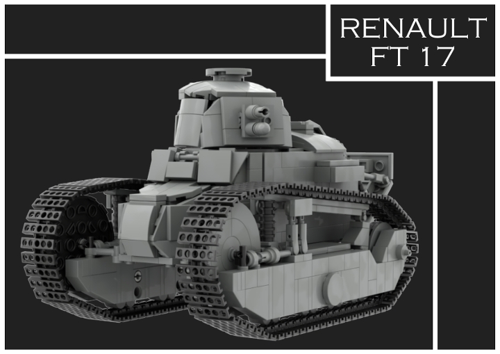 Renault FT 17 from BrickLink Studio [BrickLink]