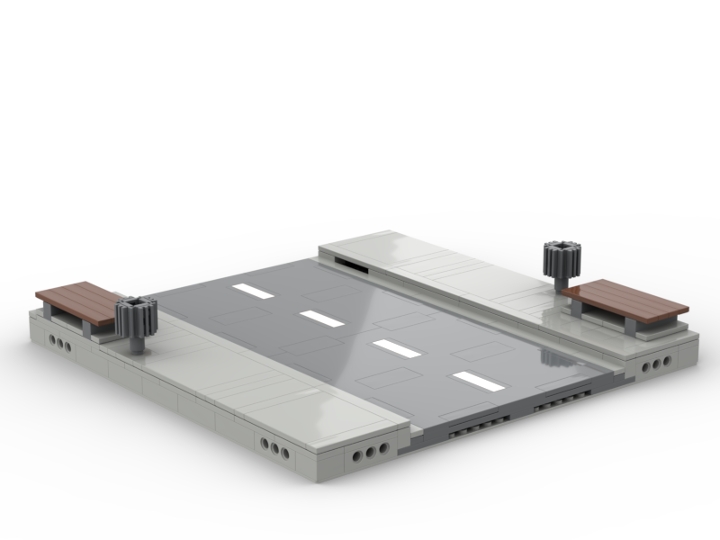 Lego City Road Model from BrickLink Studio [BrickLink]