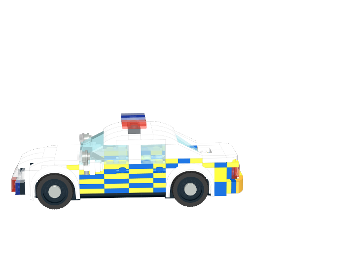 English Police Car from BrickLink Studio [BrickLink]