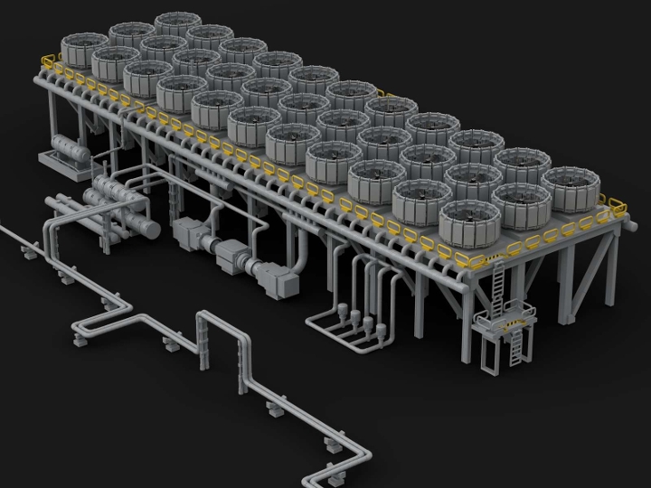 Geothermal power plant (version 2) from BrickLink Studio [BrickLink]