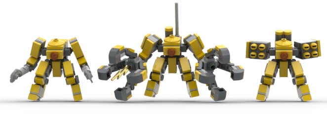 MFZ ENGINEER MECHS from BrickLink Studio [BrickLink]