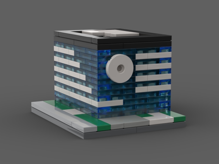 skyline Wageningen: WUR aurora building from BrickLink Studio [BrickLink]