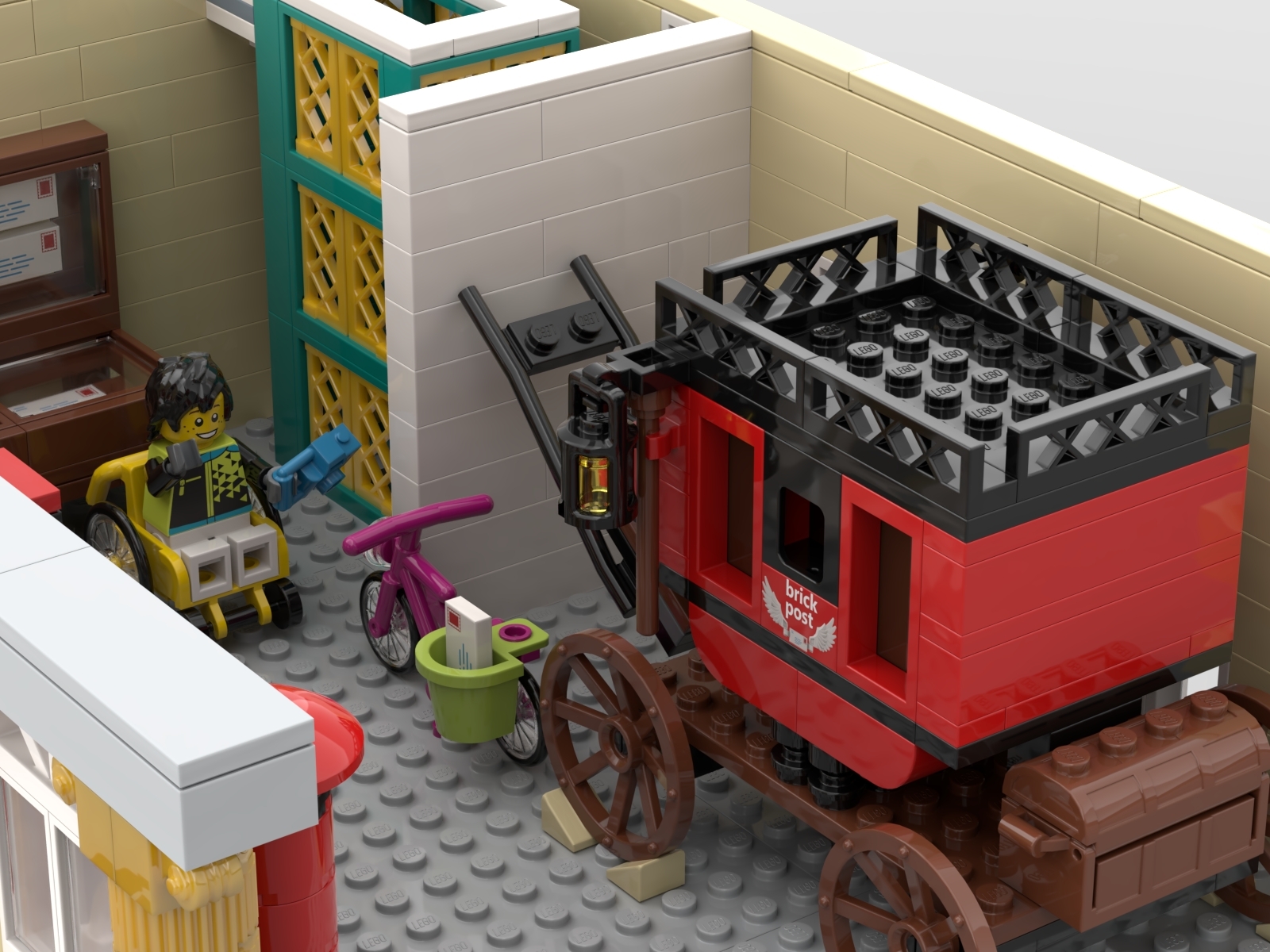 [Modular Post Office in Neoclassical style] [BrickLink]