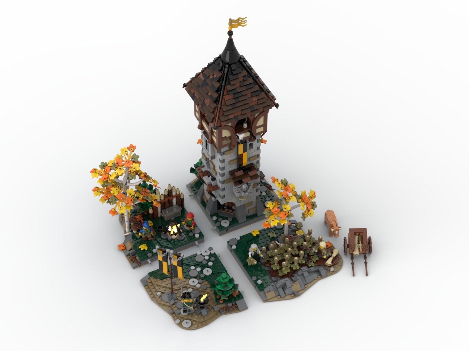 [The Crows Nest - Medieval Message Tower] [BrickLink]