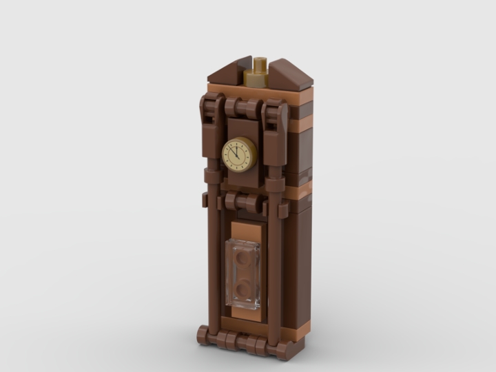 Grandfather Clock Minifig Size from BrickLink Studio [BrickLink]