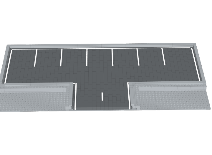 Modular Parking Lot v1 from BrickLink Studio [BrickLink]
