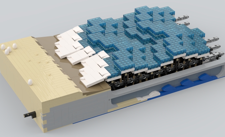 Blocky Waves from BrickLink Studio [BrickLink]