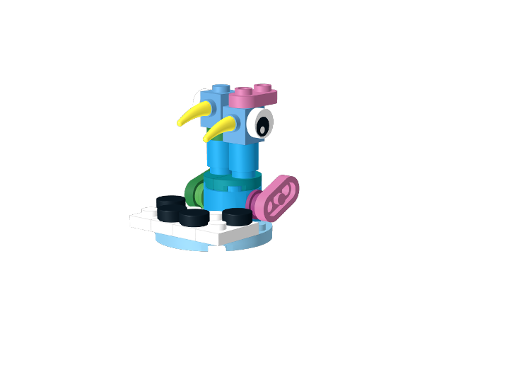 Quibble (My Singing Monsters) from BrickLink Studio [BrickLink]