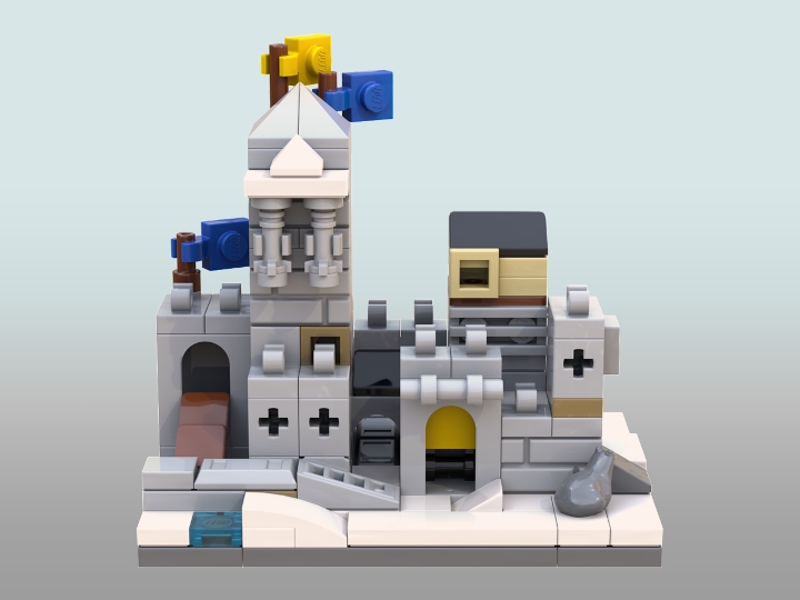 Mini Mountain Fortress from BrickLink Studio [BrickLink]