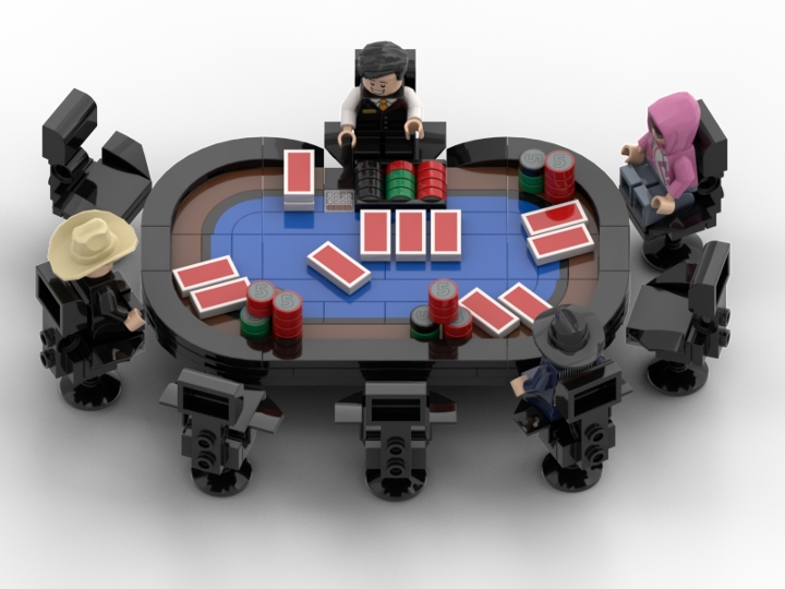 Casino Poker Table from BrickLink Studio [BrickLink]