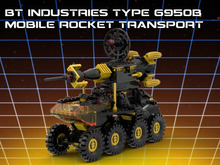 BT Industries 6950B Mobile Rocket Transport from BrickLink Studio [BrickLink]