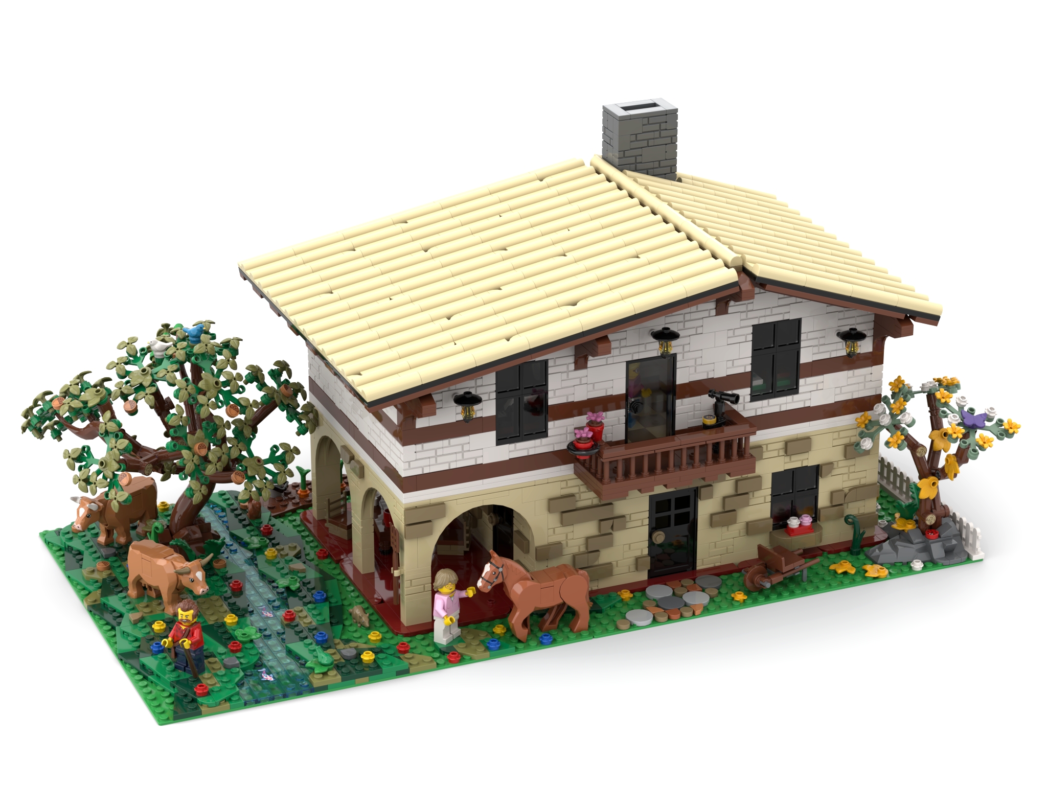 Lego Farm House LEGO Ideas A Nice Day At The Farm Achieves 10,000