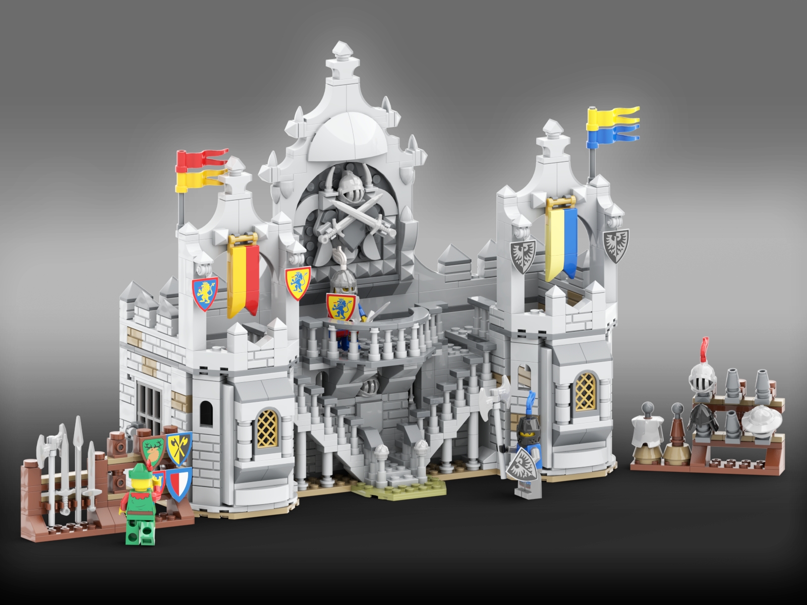 [The medieval duel hall] [BrickLink]