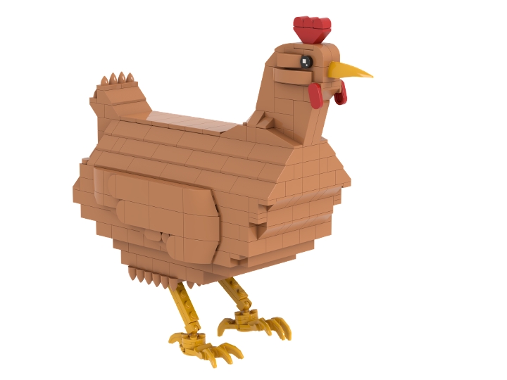 Chicken from BrickLink Studio [BrickLink]
