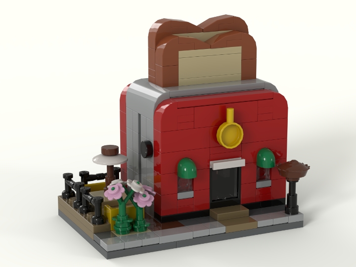 Toast cafe from BrickLink Studio [BrickLink]