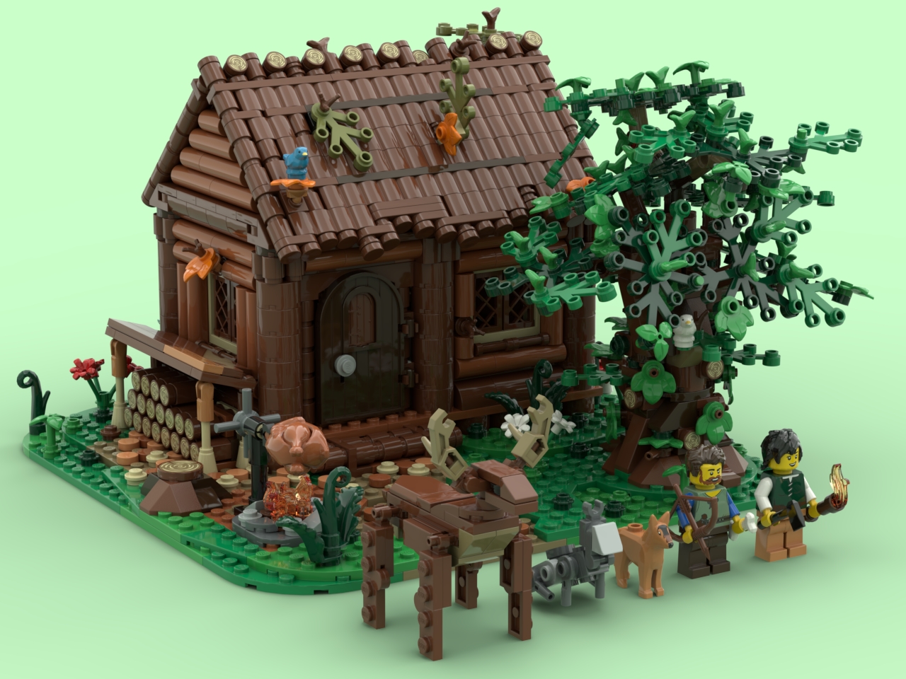 [Hunters' log cabin] [BrickLink]