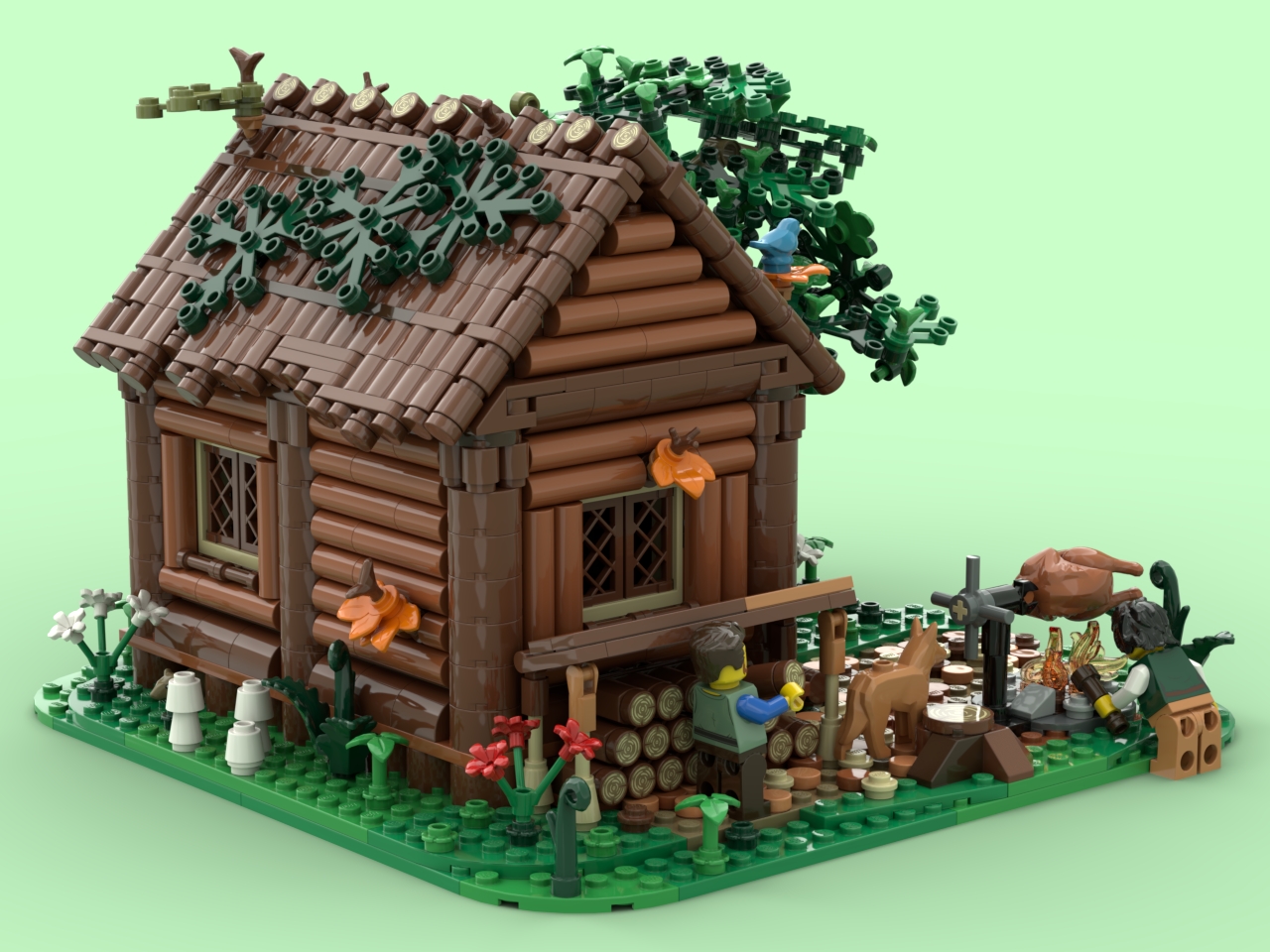 [Hunters' log cabin] [BrickLink]