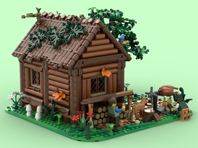 [Hunters' log cabin] [BrickLink]