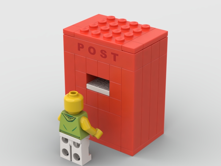 Post box from BrickLink Studio [BrickLink]