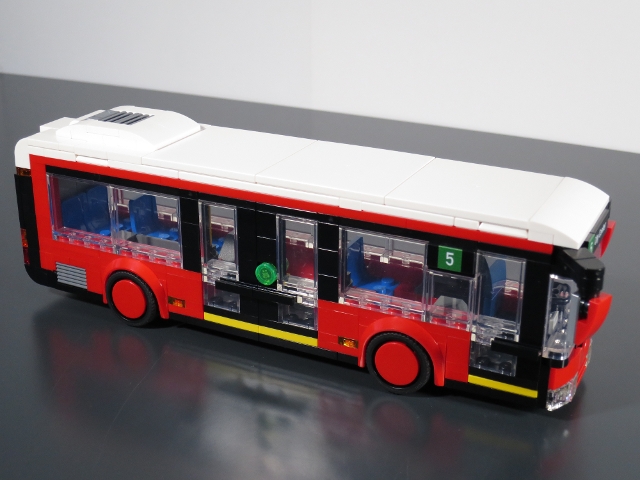 [City Bus with Modular Bus Stop] [BrickLink]