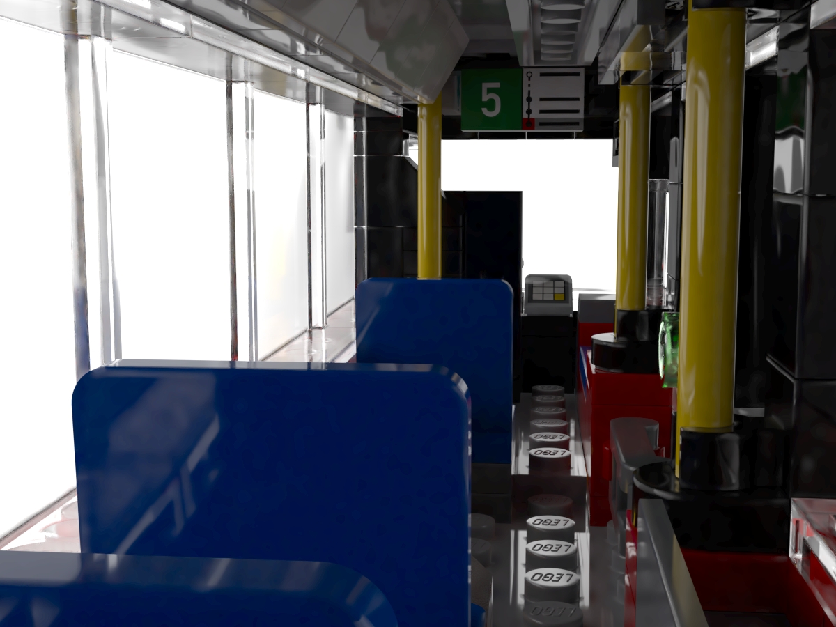 [City Bus with Modular Bus Stop] [BrickLink]