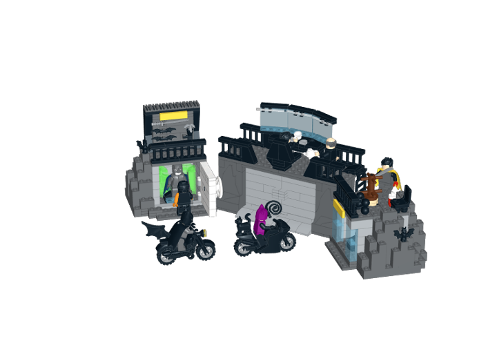 LEGO Batcave Break-in from BrickLink Studio [BrickLink]