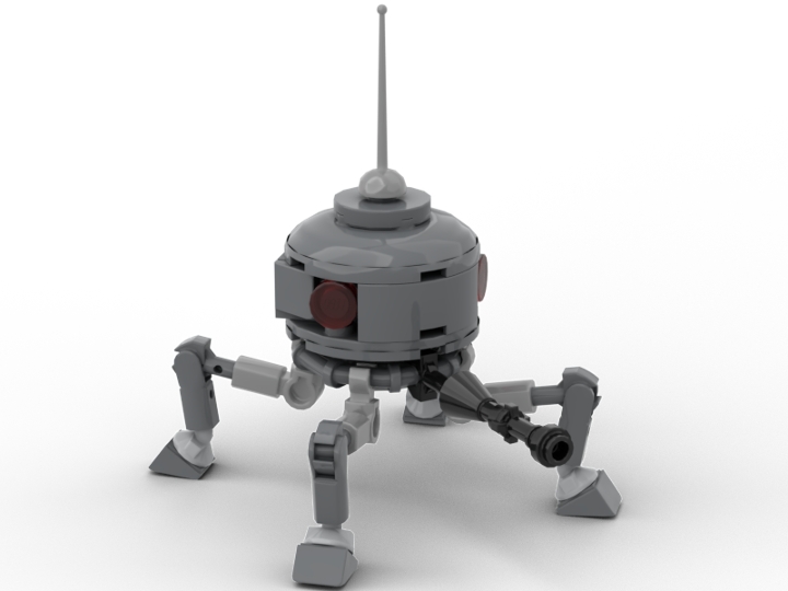 Dwarf spider droid from BrickLink Studio [BrickLink]