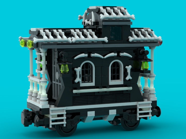 Halloween Ghost Train - Caboose from BrickLink Studio [BrickLink]