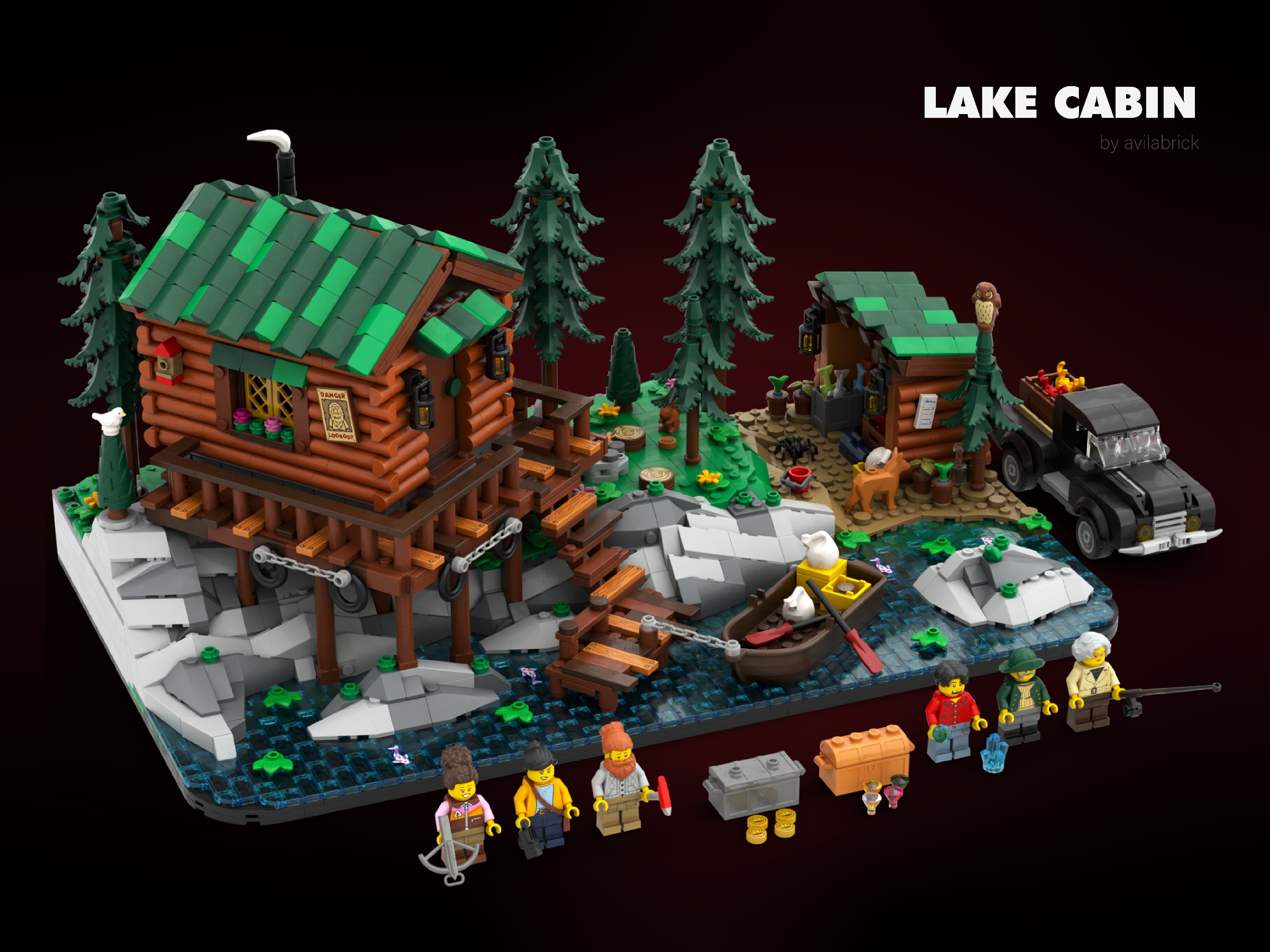[Lake Cabin] [BrickLink]