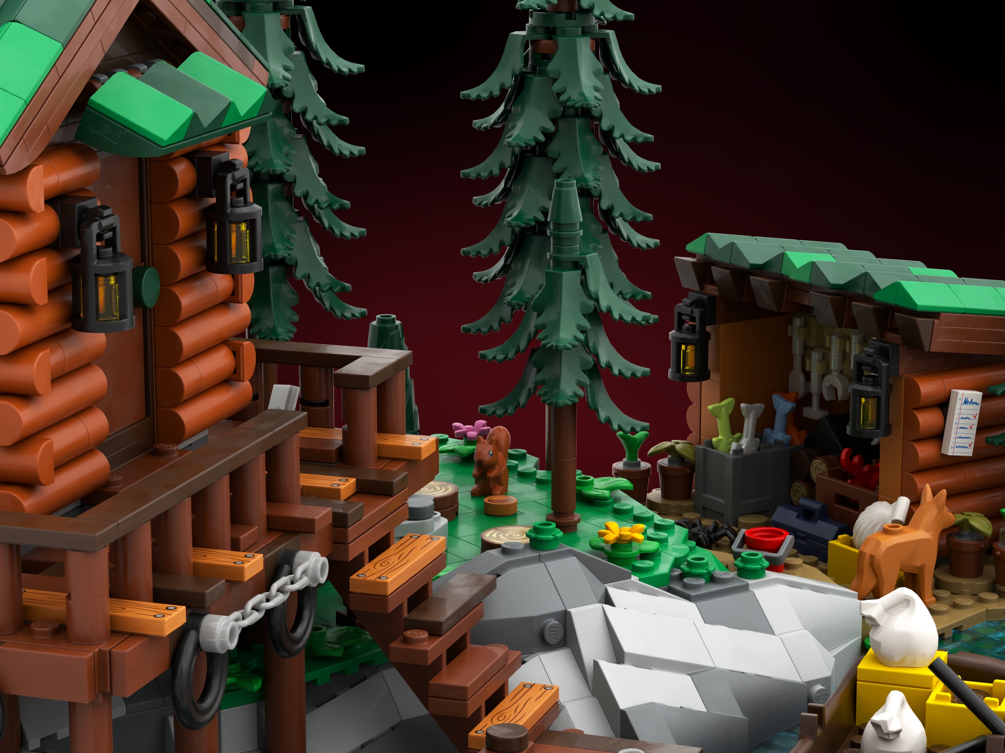 [Lake Cabin] [BrickLink]