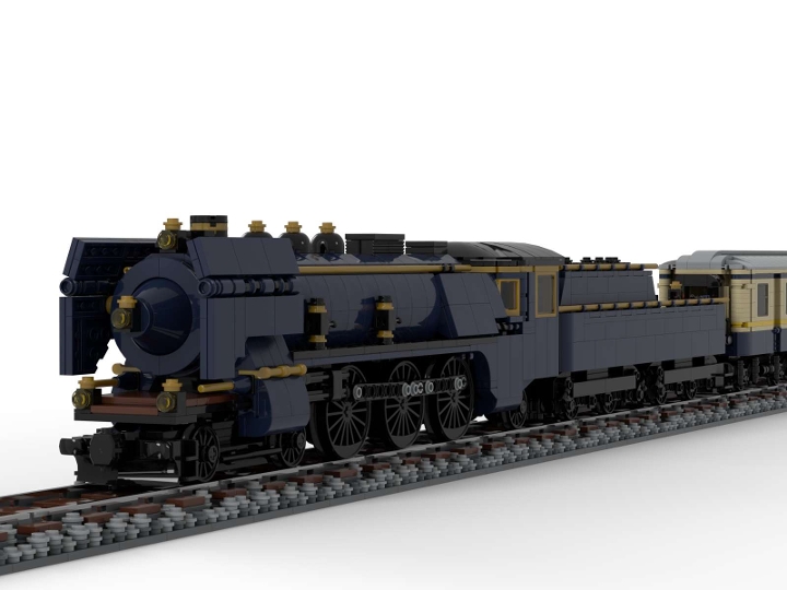 Steamengine powered Luxury Train from BrickLink Studio [BrickLink]
