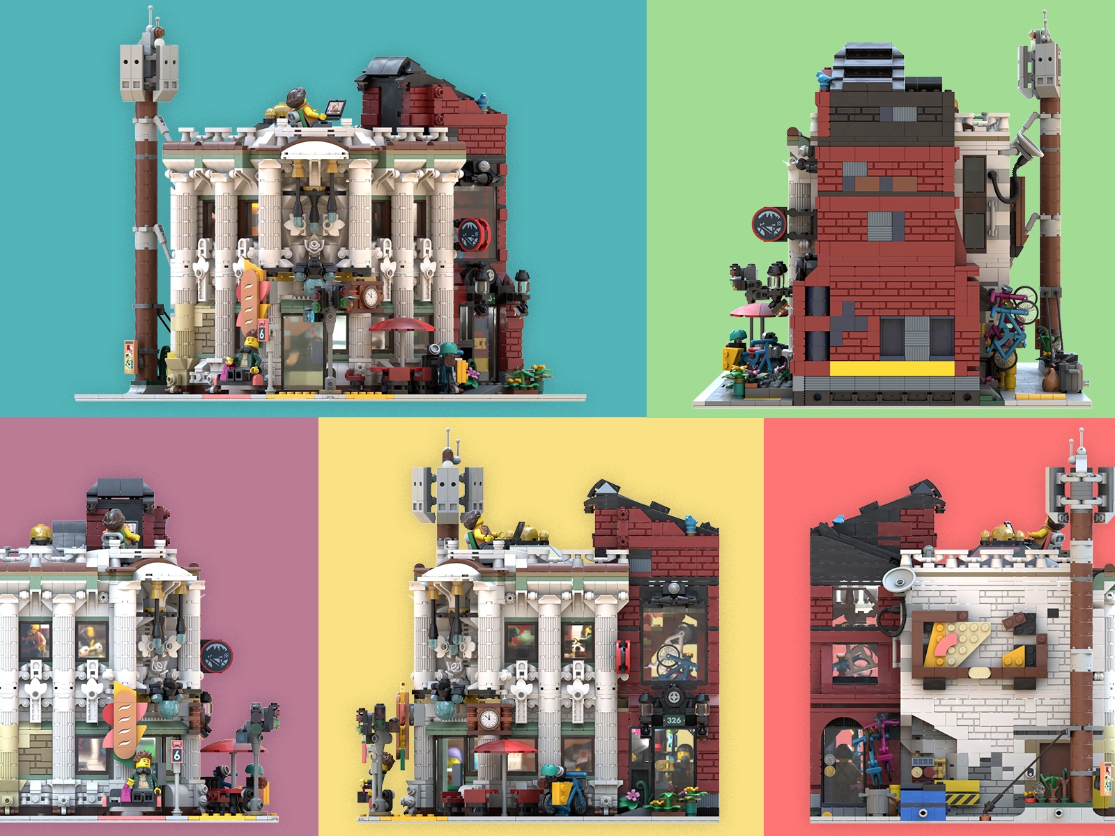 [Modular Repurposed Beaux-Arts Complex] [BrickLink]