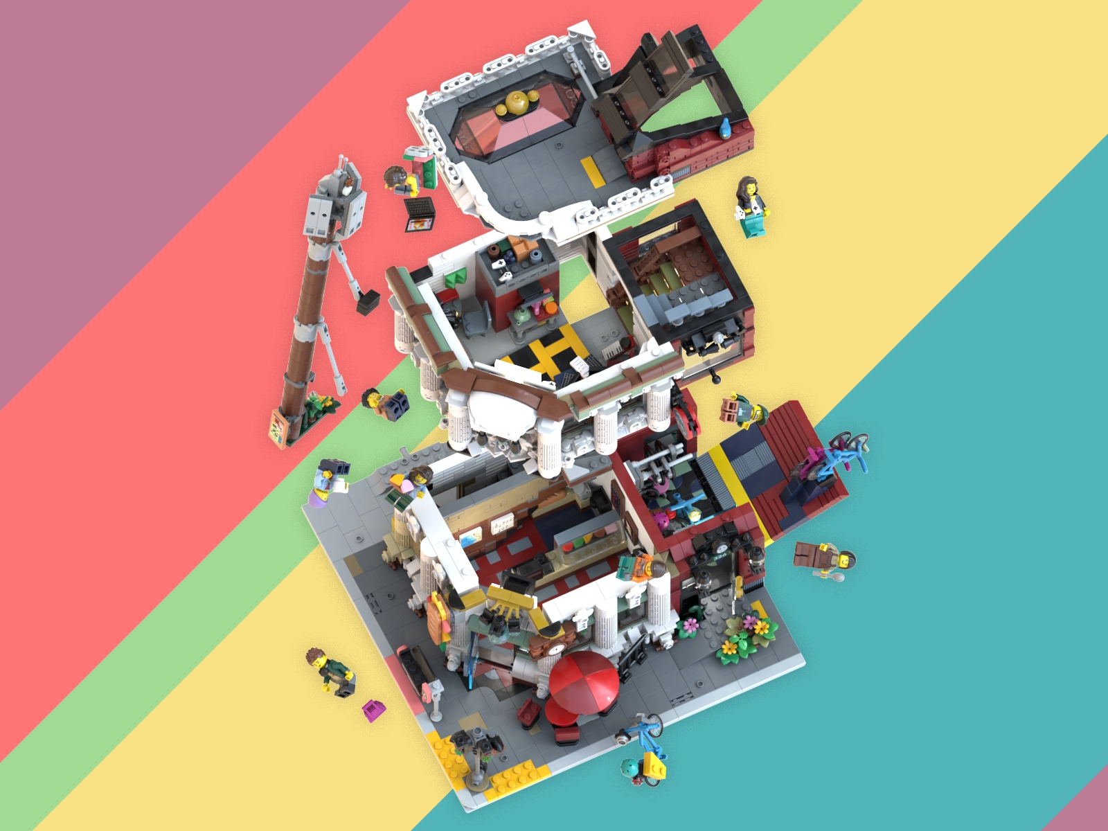 [Modular Repurposed Beaux-Arts Complex] [BrickLink]