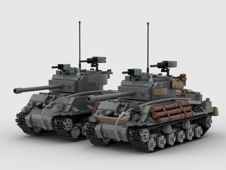 Sherman M4A3E8 Easy Eight from BrickLink Studio [BrickLink]