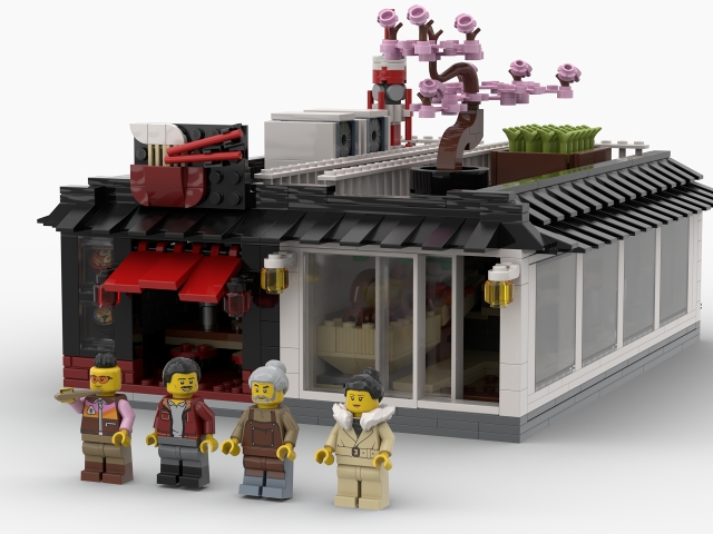 [Japanese Restaurant Building: Ramen and Sushi] [BrickLink]