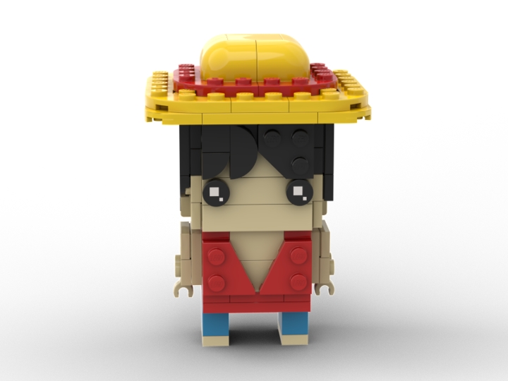 Monkey D. Luffy Brickheadz from BrickLink Studio [BrickLink]