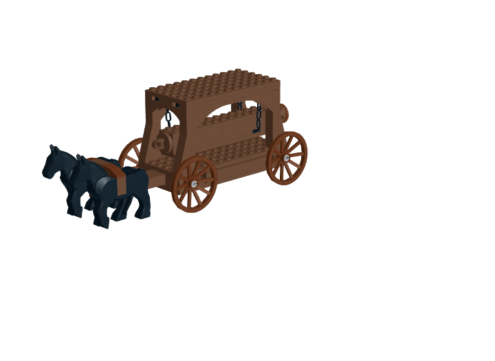 Battering ram from BrickLink Studio [BrickLink]