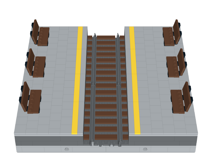 Modular Train Station from BrickLink Studio [BrickLink]