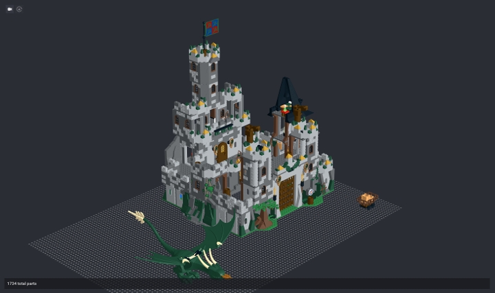 dragon knights castle from BrickLink Studio [BrickLink]