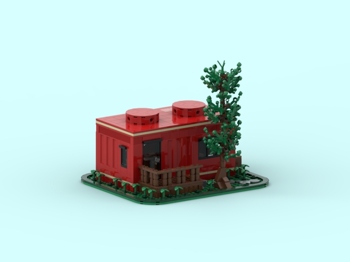 2x1 Cottage from BrickLink Studio [BrickLink]