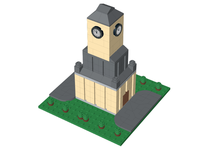 Clock tower from BrickLink Studio [BrickLink]