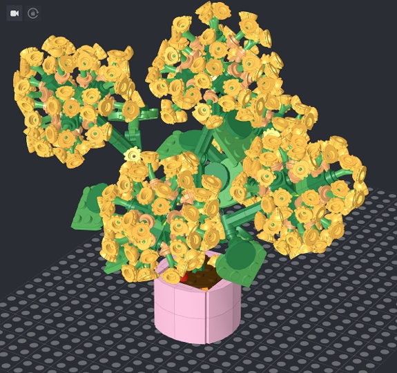 hydrengea from BrickLink Studio [BrickLink]