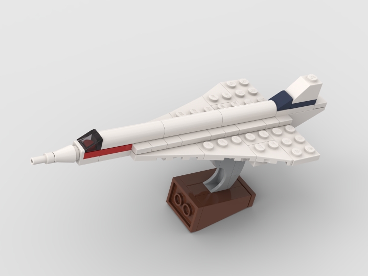 Mini Concorde from BrickLink Studio [BrickLink]