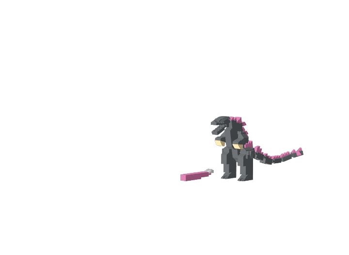 Godzilla 2024 or DougheGoji w/ Atomic Breath Piece from BrickLink ...
