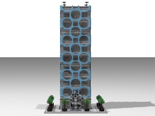 Luxury Apartment Building from BrickLink Studio [BrickLink]