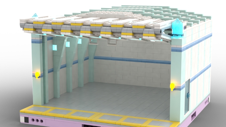32x32 hangar from BrickLink Studio [BrickLink]